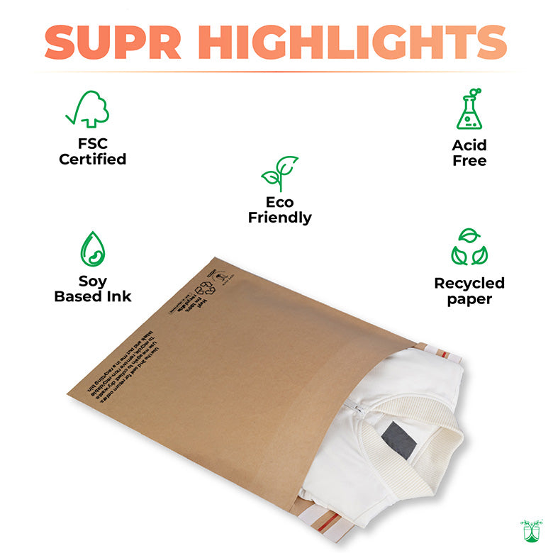 Custom Eco-friendly Kraft Mailer. Reusable. Sturdy. Fast Turnaround ...