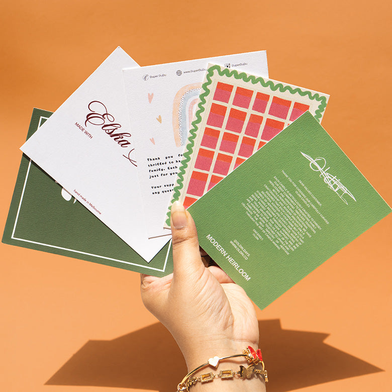 Custom Cards - Eco-Friendly Premium Textured Paper. – Supr Pack